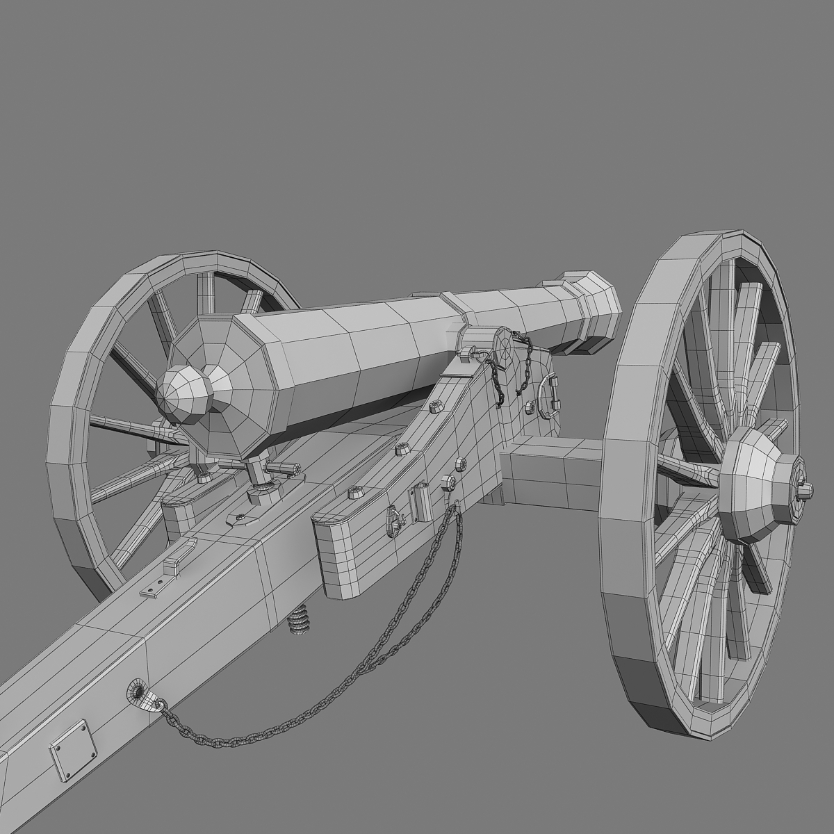 3d model of cannon field 12