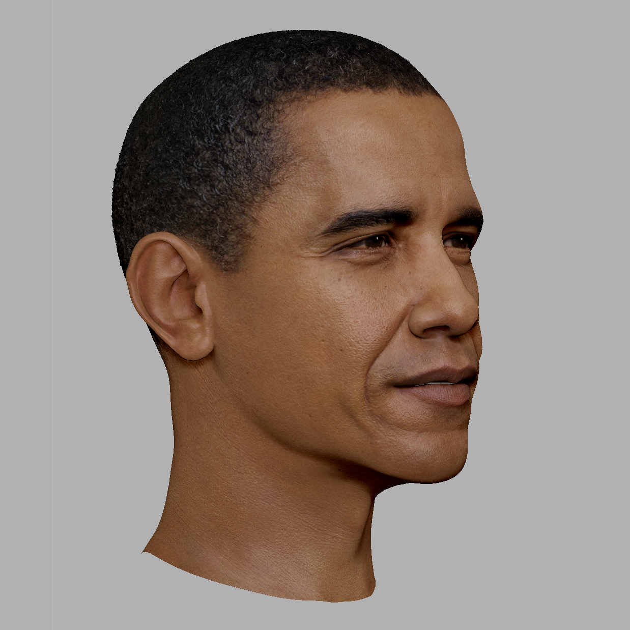 maya barack obama portrait head