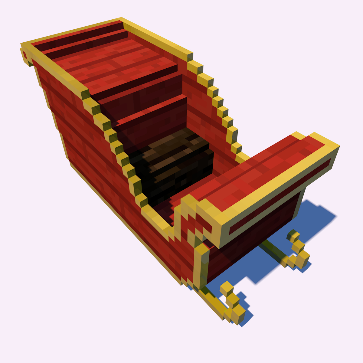 3d model santa sledge minecraft