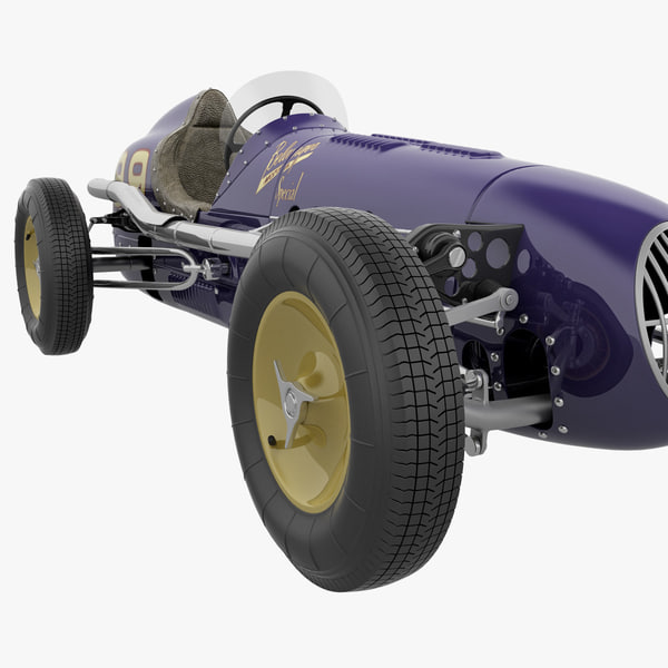 3d model of retro racing cars