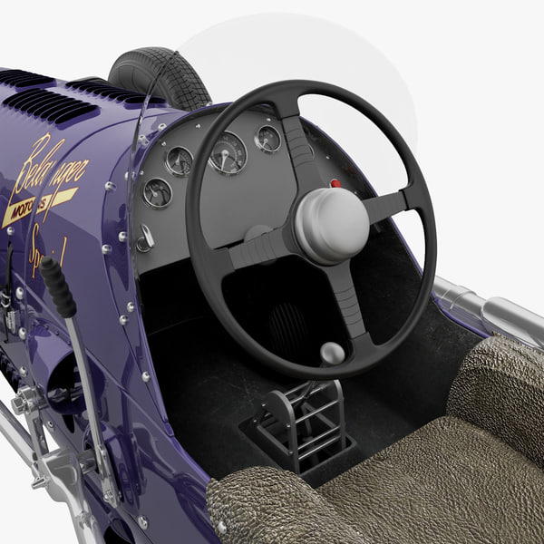 3d model of retro racing cars