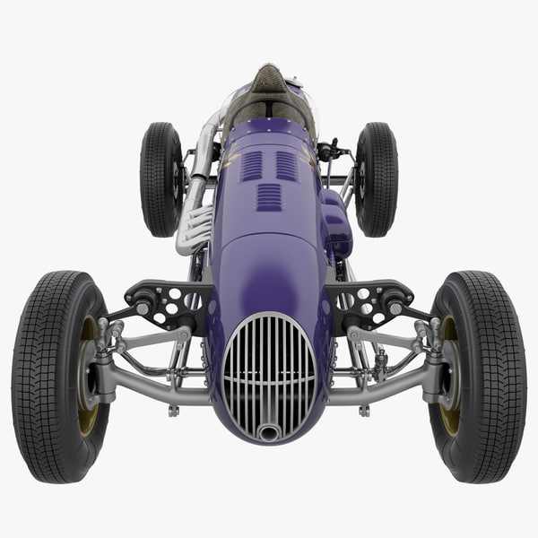 3d model of retro racing cars