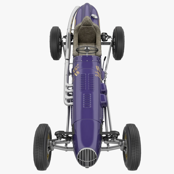 3d model of retro racing cars