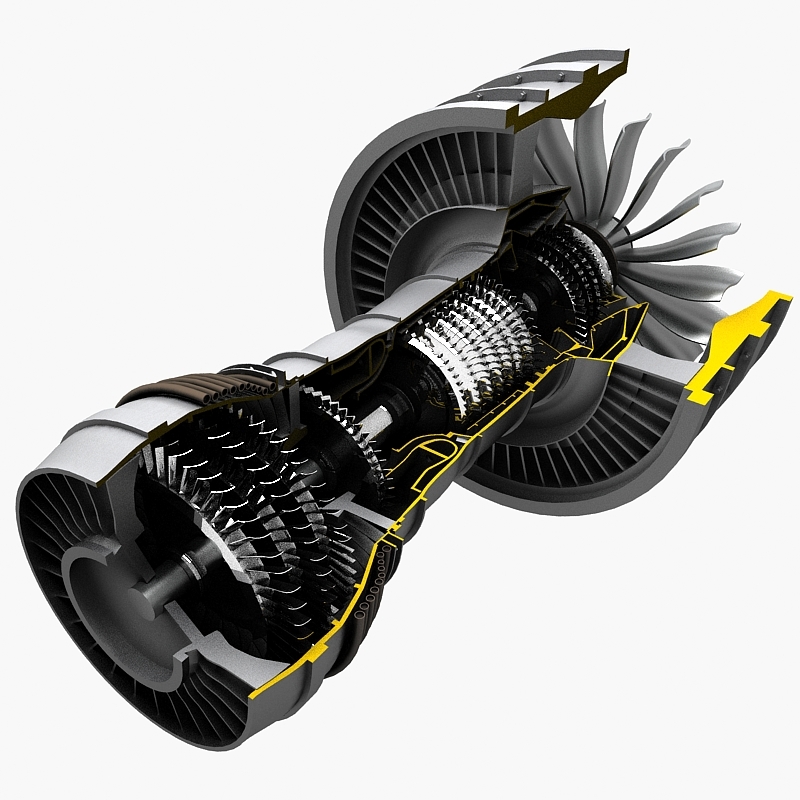 turbofan fan turbo 3d max