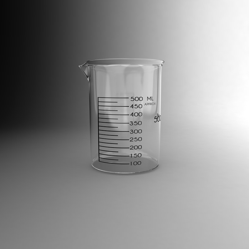 3d beaker model