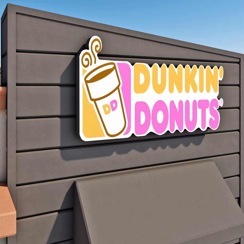 dunkin donuts restaurant 3d model