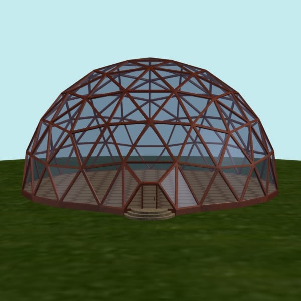 geodesic dome 3d model