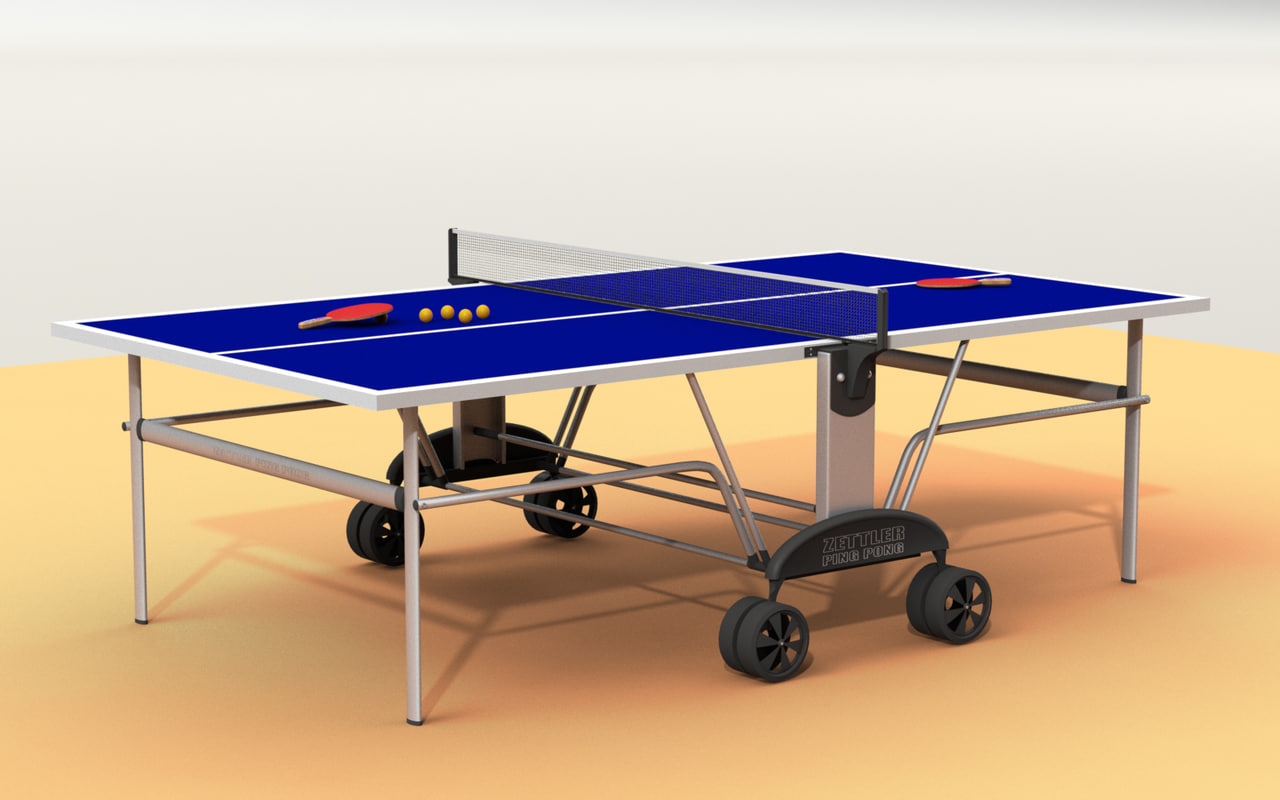 table tennis 3d model