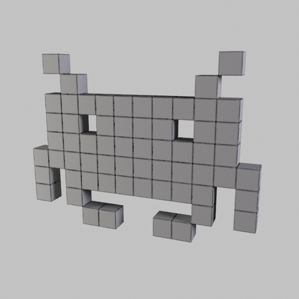 modèle 3D de Space Invader 01 - TurboSquid 780265