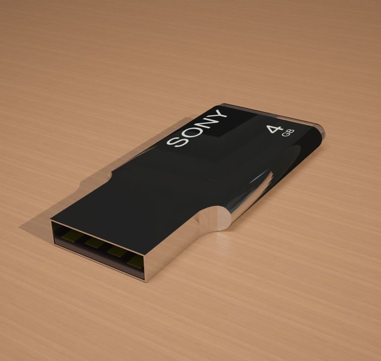 usb pendrive drive 3d model