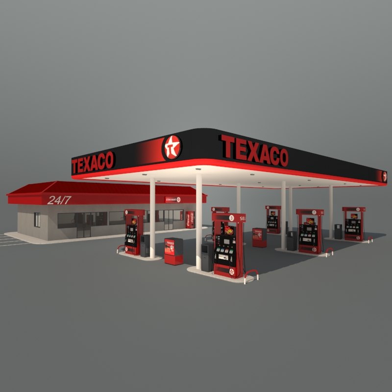 3d texaco station model
