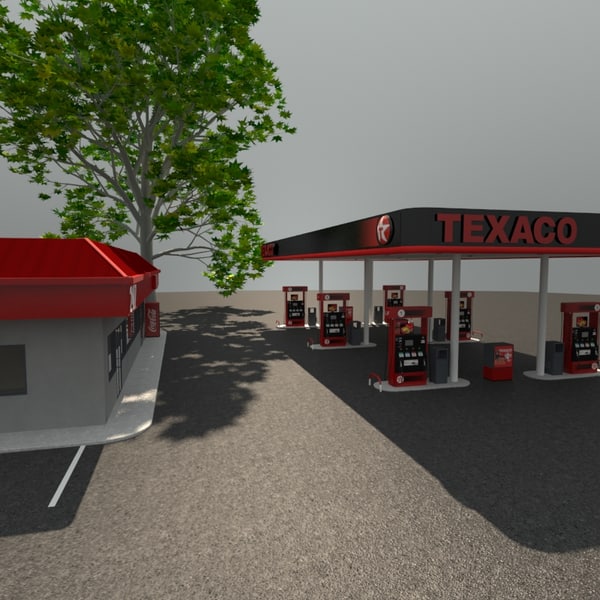 3d texaco station model