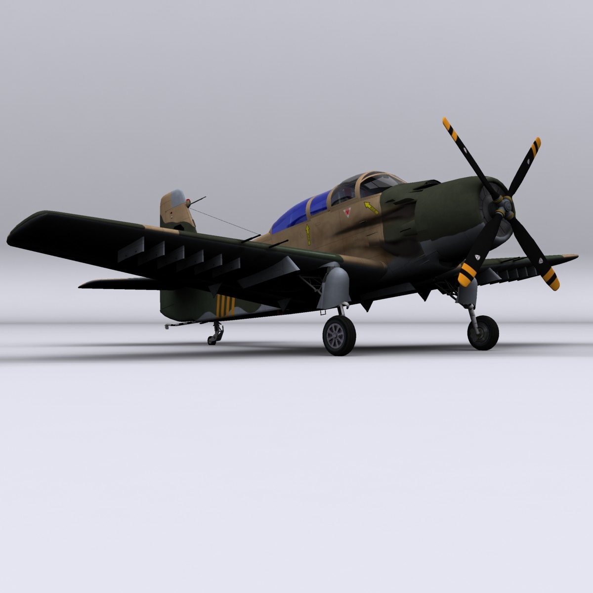 a-1 skyraider 1st special 3d model