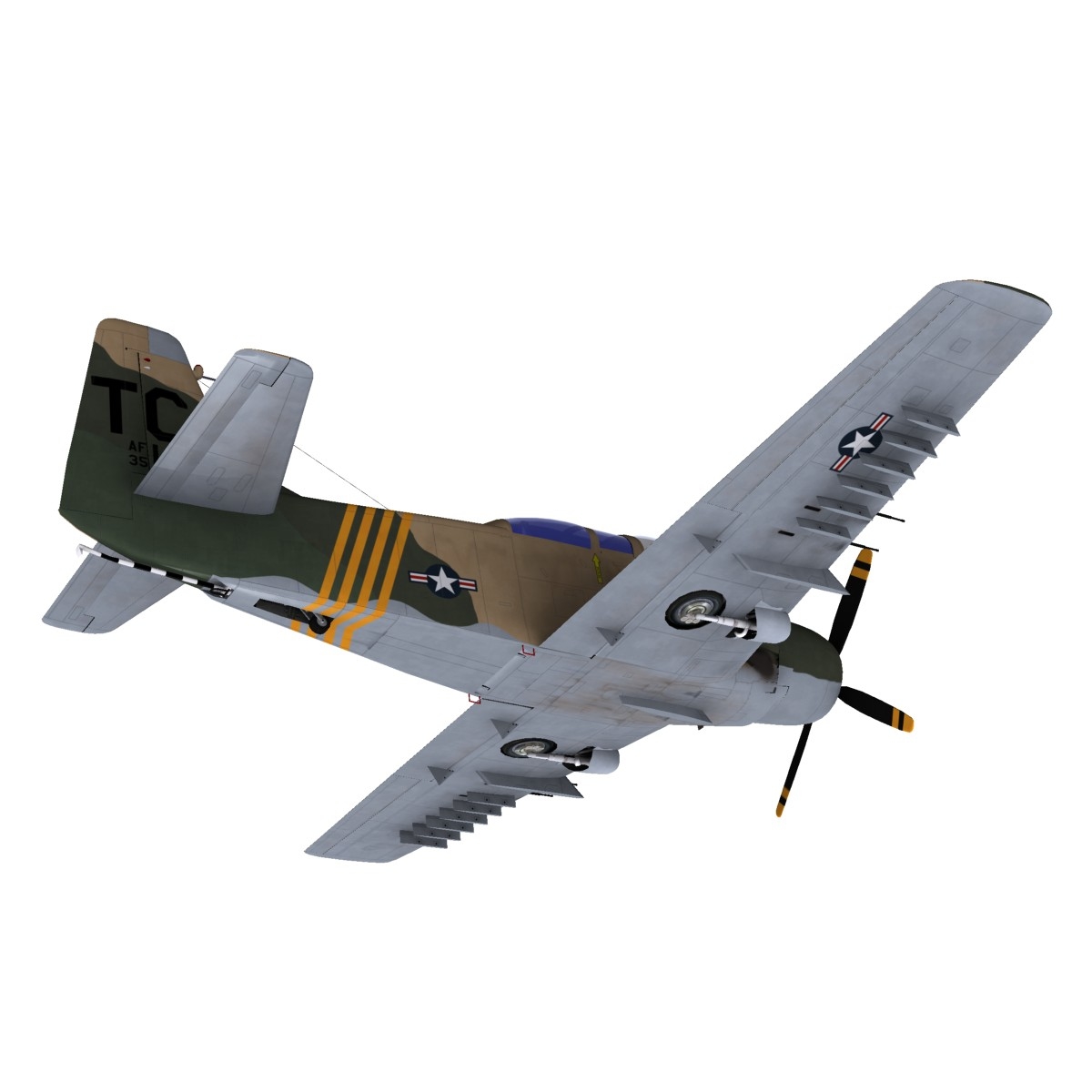 a-1 skyraider 1st special 3d model