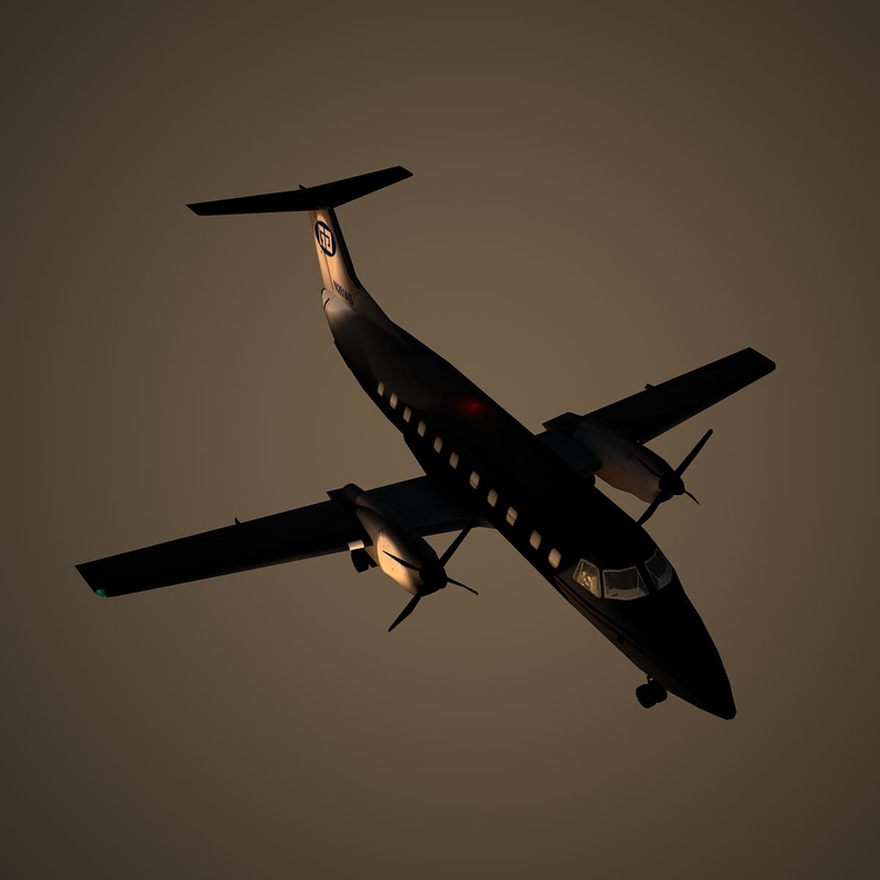 3d embraer emb 120 gft model