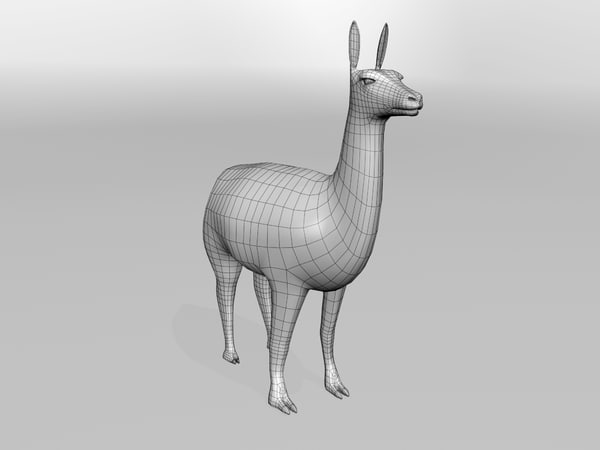 3d model llama lama