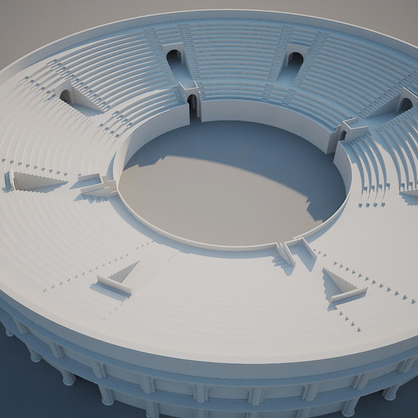 simple amphitheater 3d model