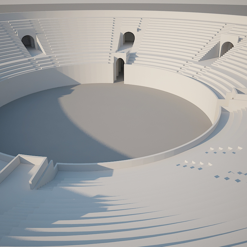 simple amphitheater 3d model