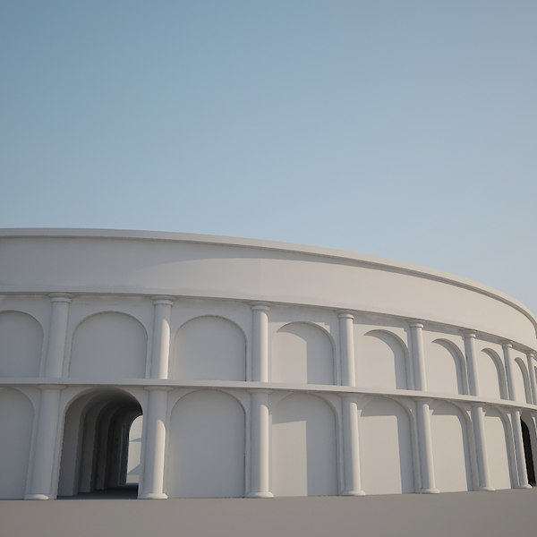 simple amphitheater 3d model