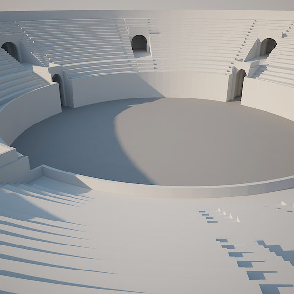simple amphitheater 3d model
