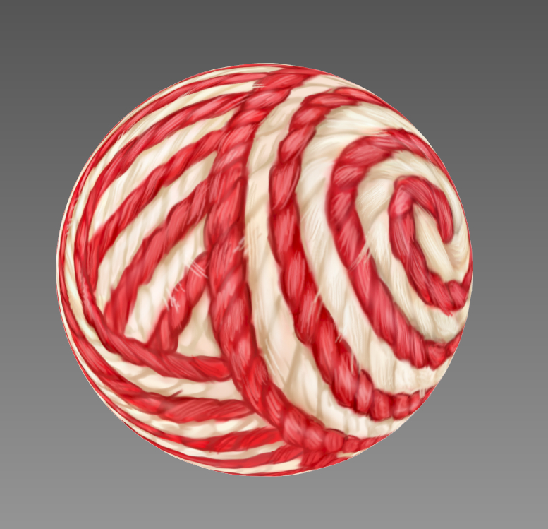 knitting tangle yarn crocheted 3d model