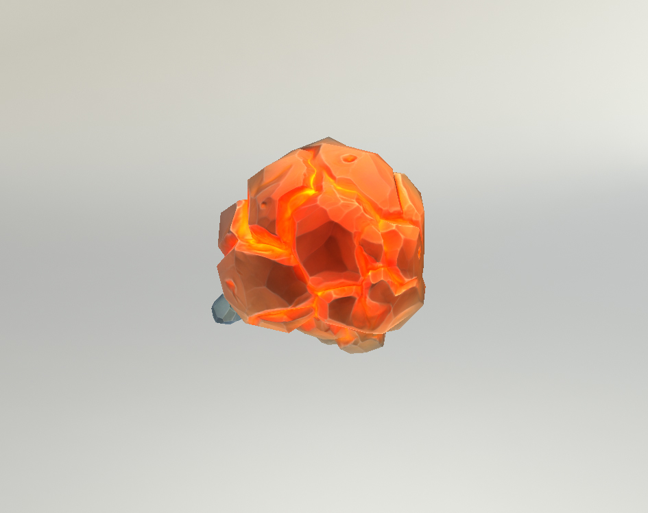 low-poly meteorites 3d model