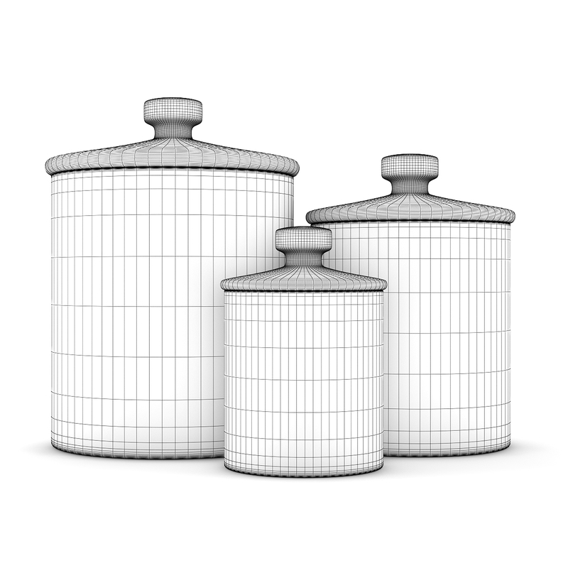 3d model glass jar