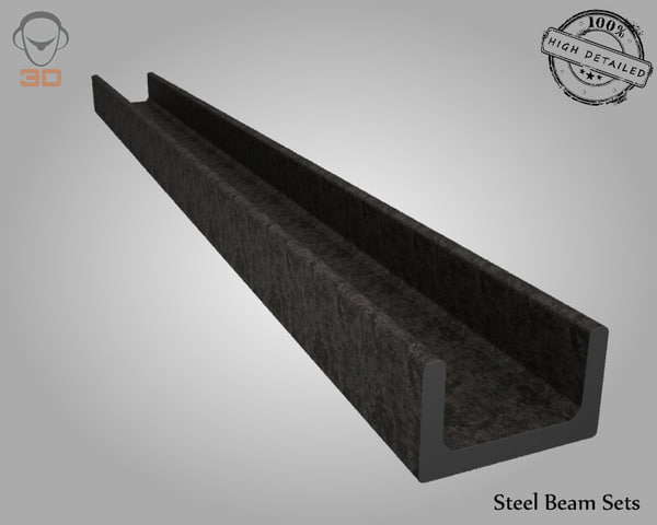 3d steel beam sets model