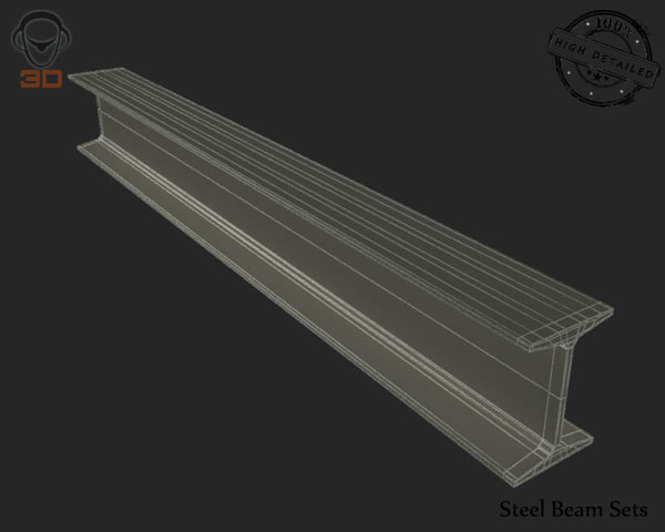 3d steel beam sets model