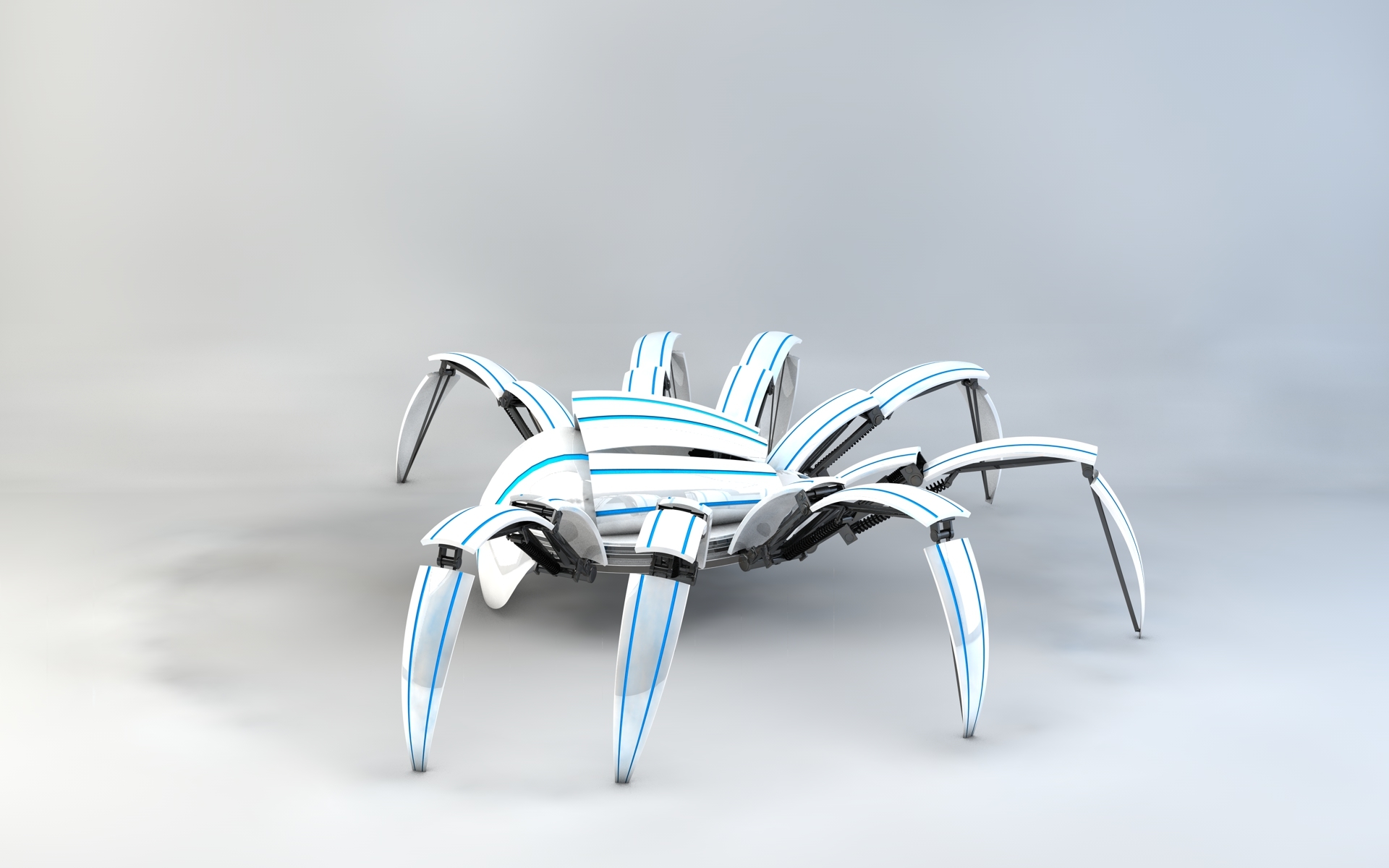 3d mechanical spider model