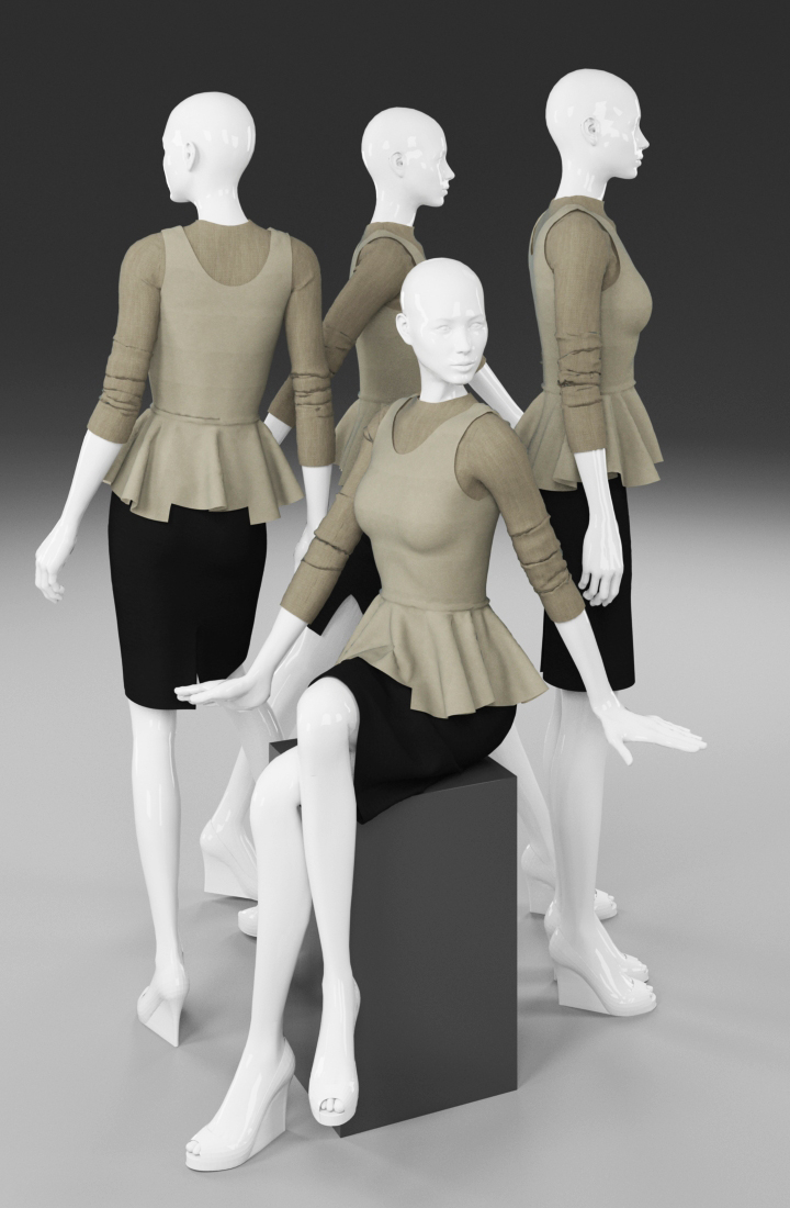 woman mannequin 3d max