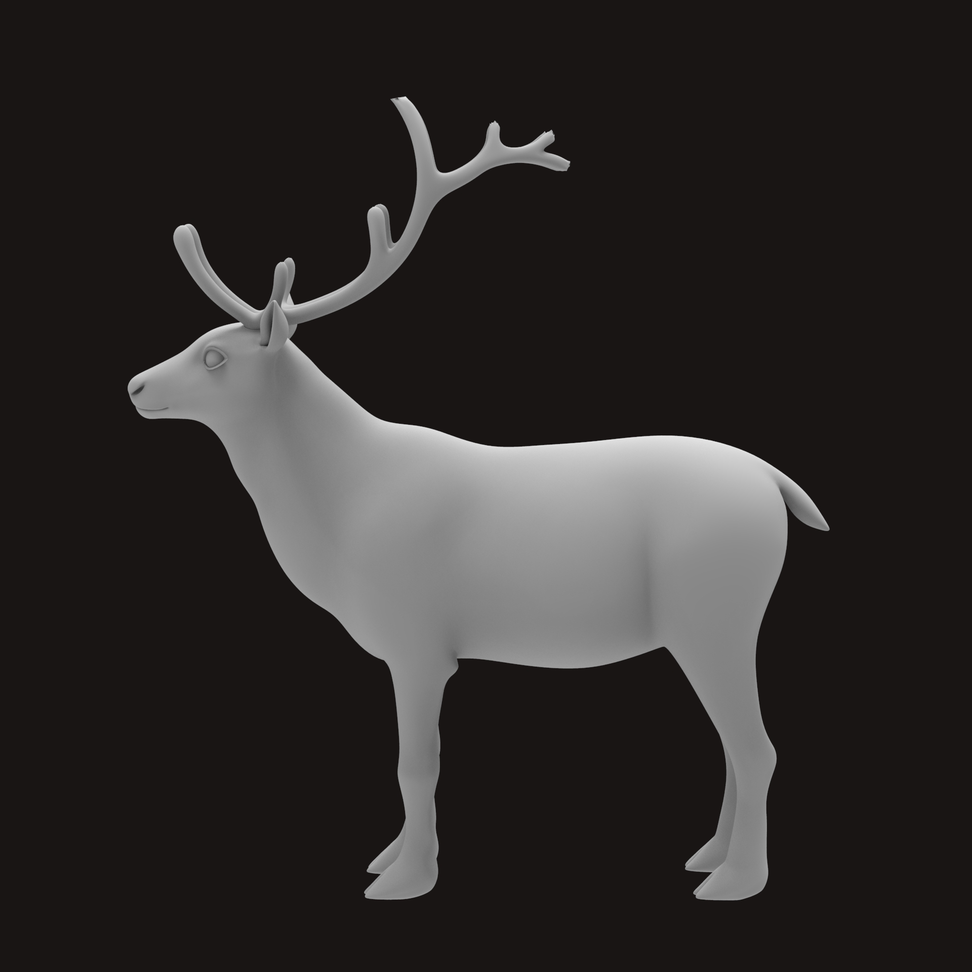 reindeer does 3d model