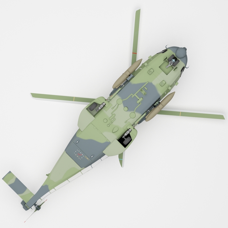 3d military helicopter nhindustries nh90 model