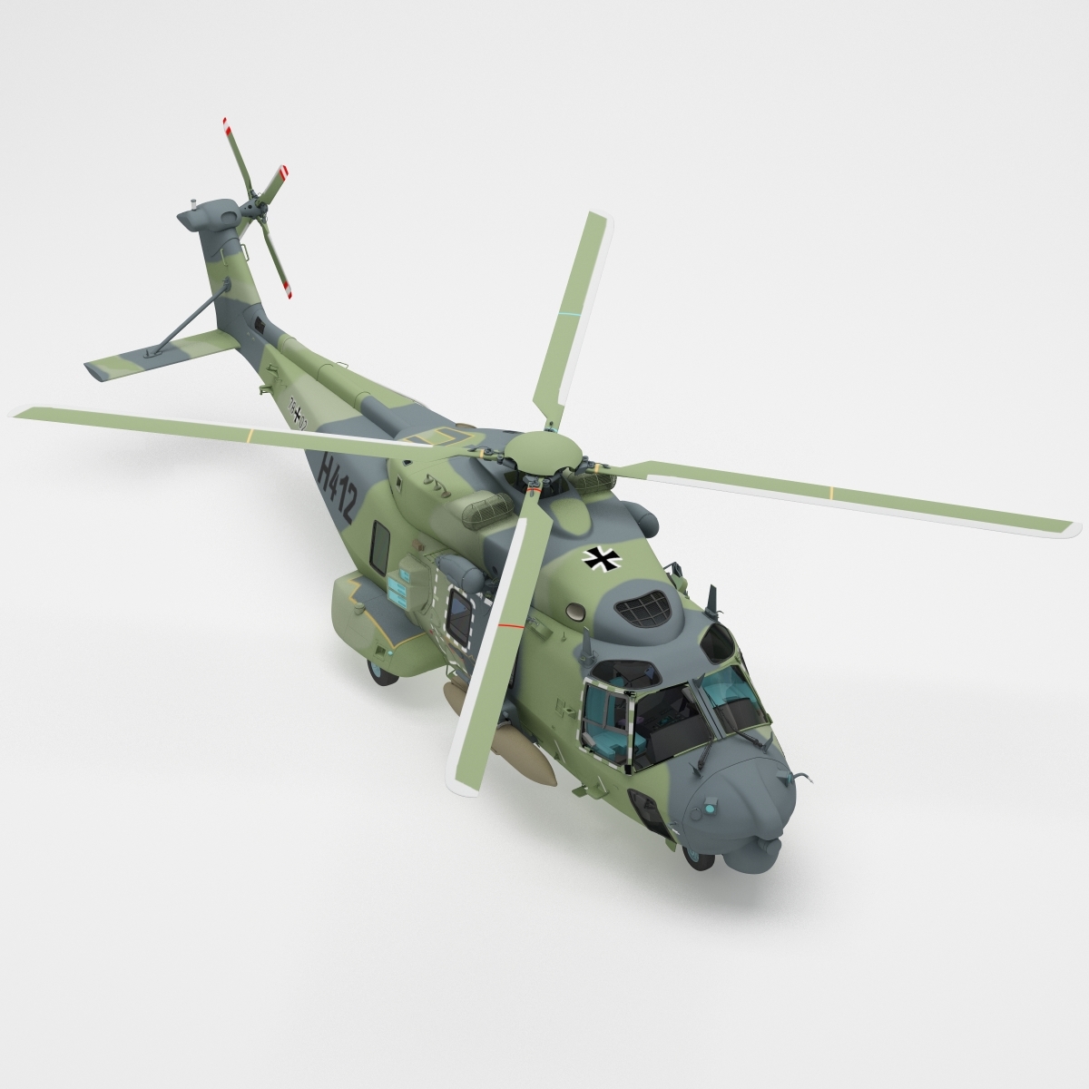 3d military helicopter nhindustries nh90 model