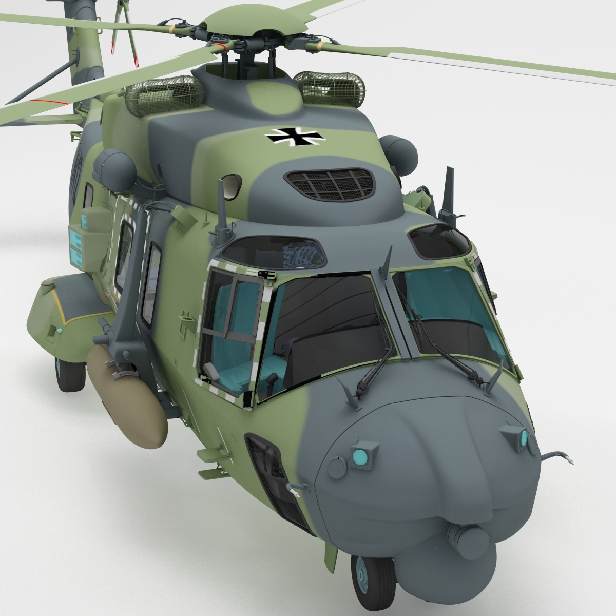3d military helicopter nhindustries nh90 model