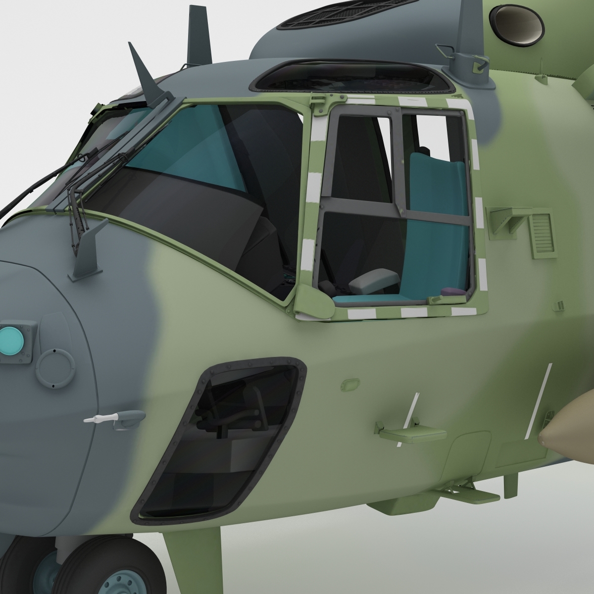 3d military helicopter nhindustries nh90 model