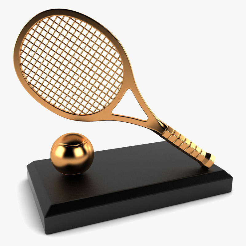 3d tennis trophy
