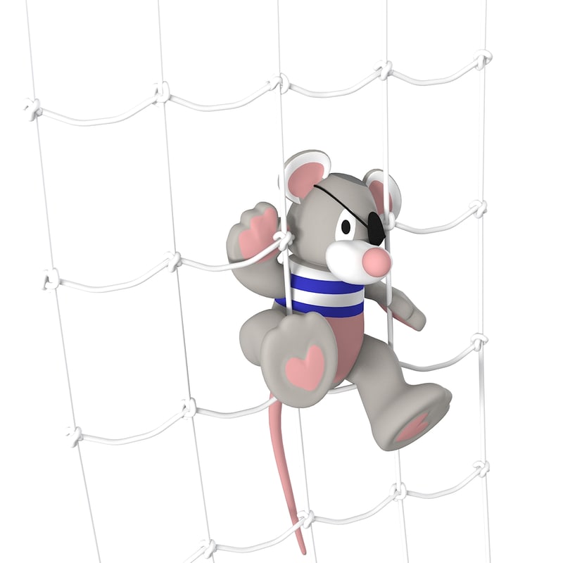 3d pirate net mouse model