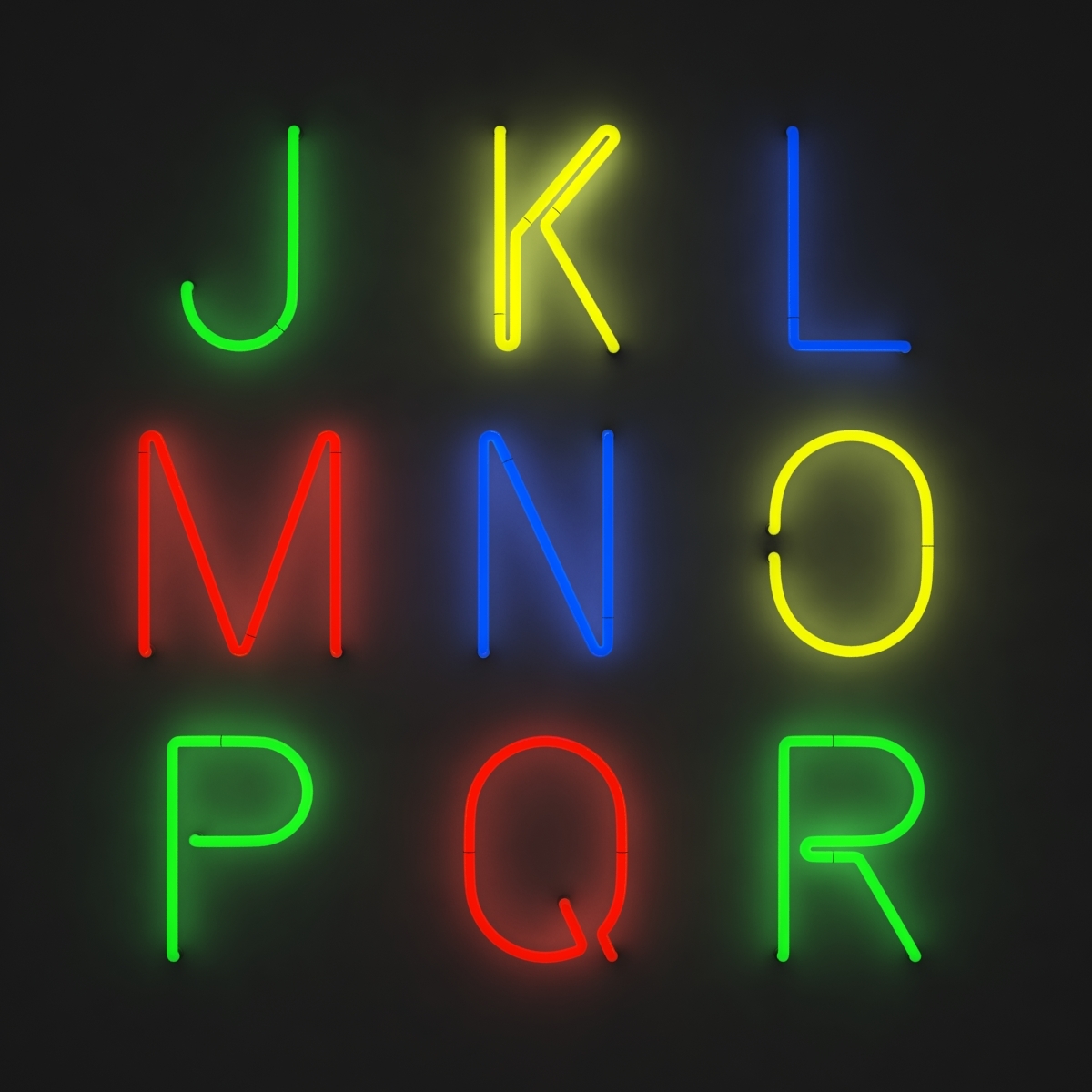 3ds max neon font