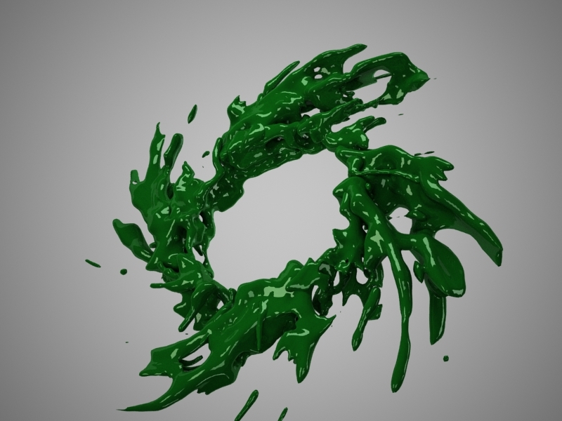 3d model abstract liquid