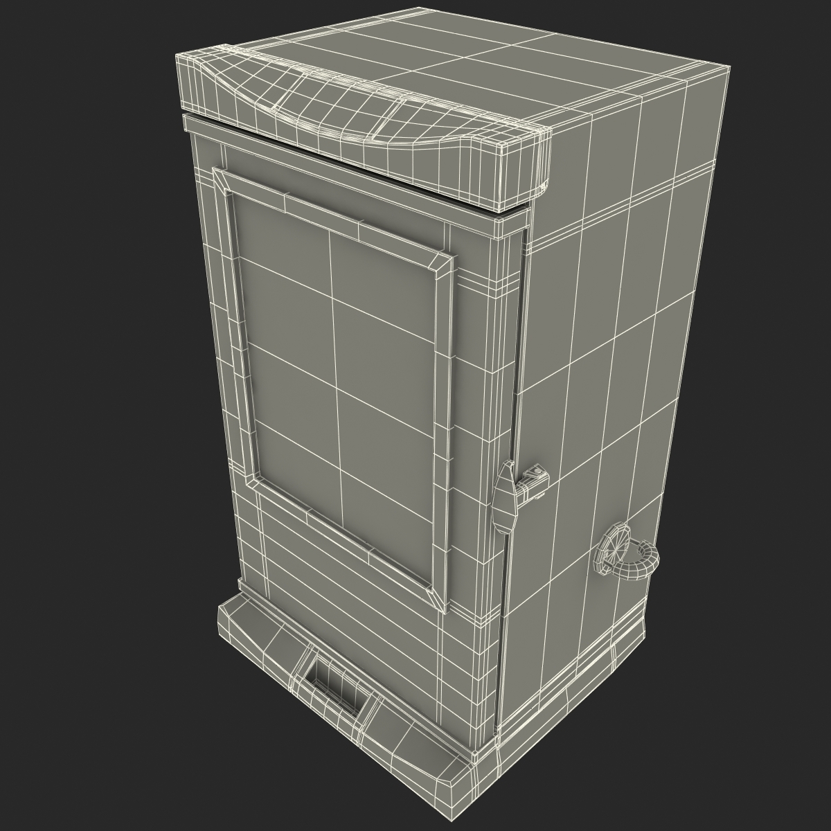 electric smoker masterbuilt 3d model