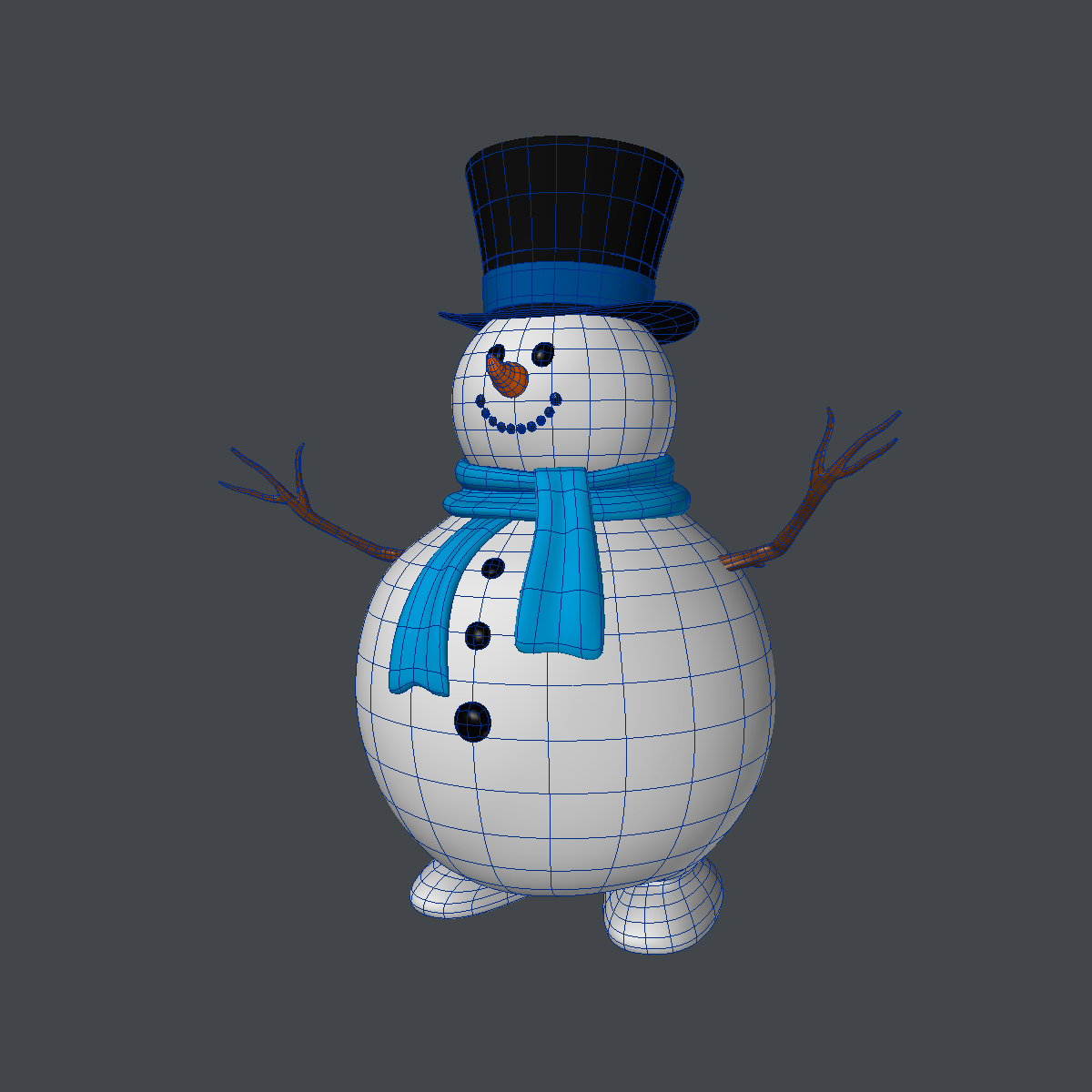 3ds max snowman