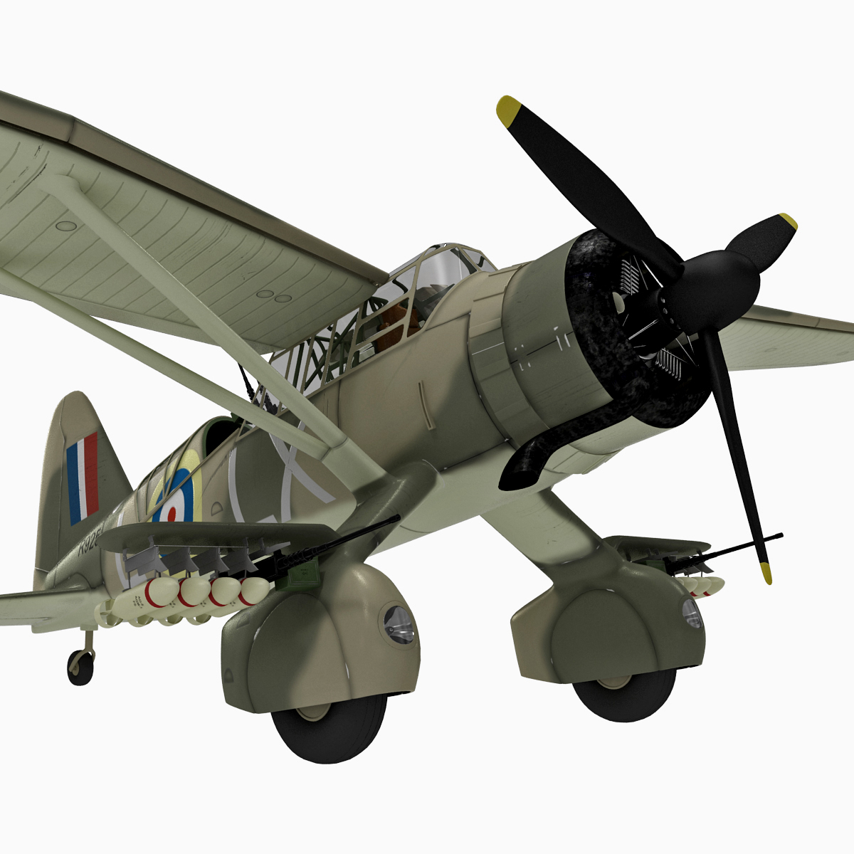 3d model westland lysander british wwii