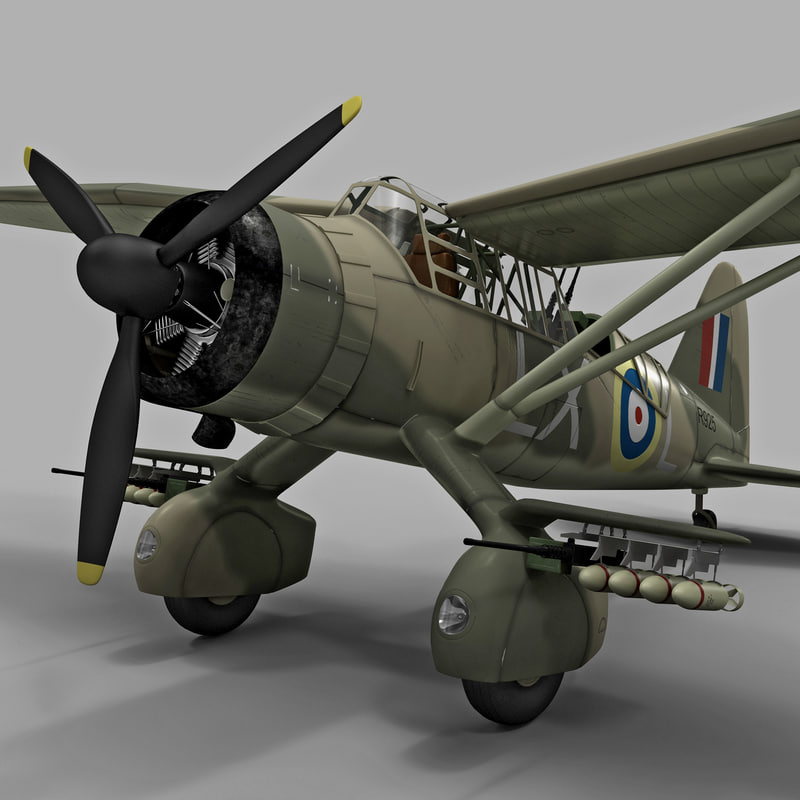 3d model westland lysander british wwii