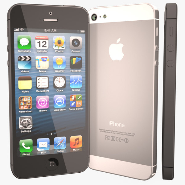 apple iphone 5 3d obj