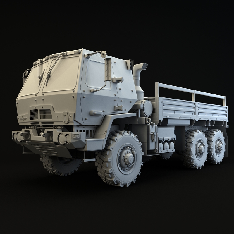 fmtv military trucks 3d model