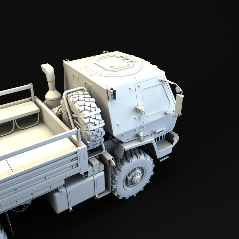 fmtv military trucks 3d model