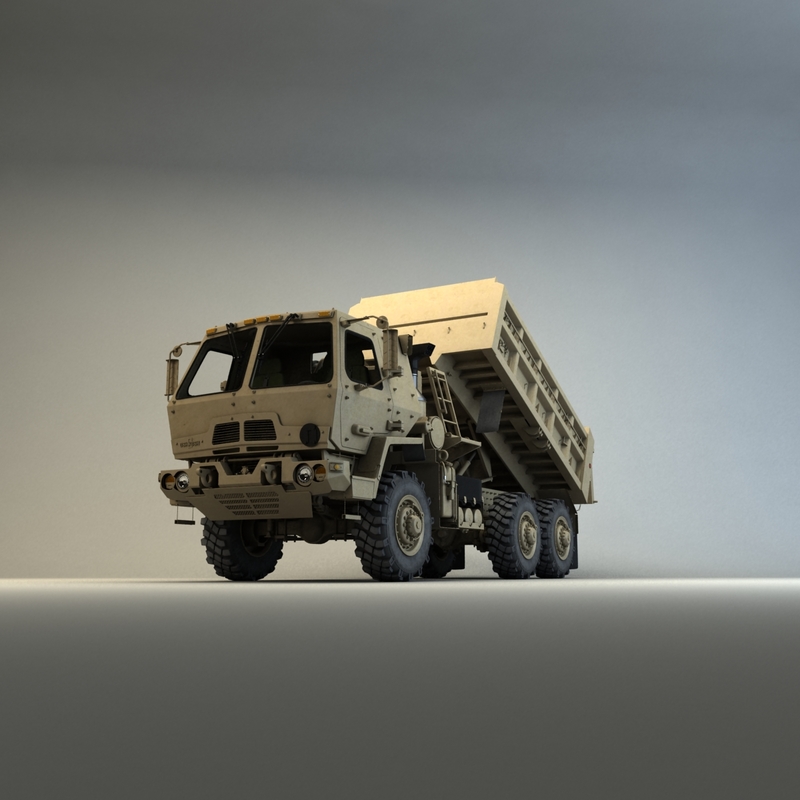 fmtv military trucks 3d model
