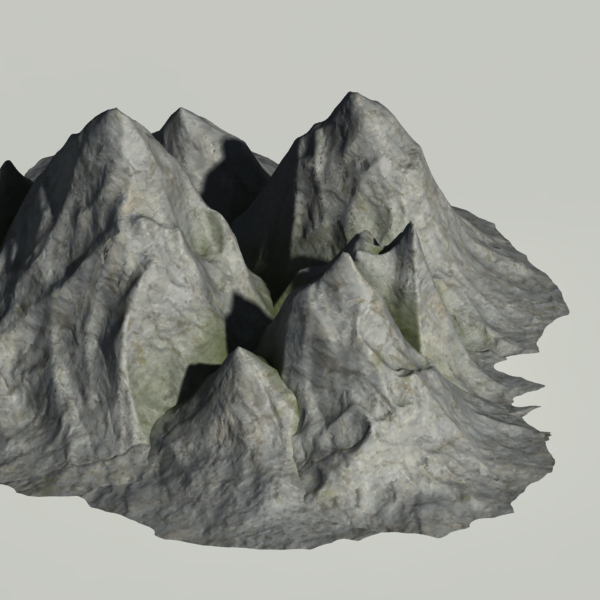 set mountain 3d model