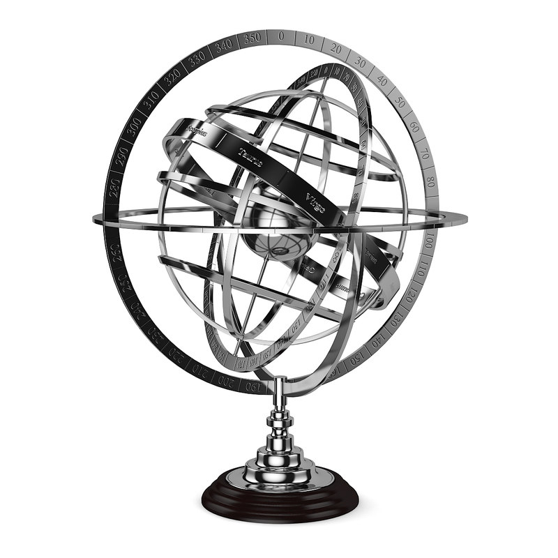 3d armillary sphere